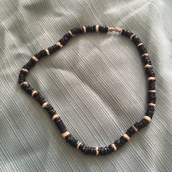 Jewelry | Black And White Puka Shell Necklace | Poshmark
